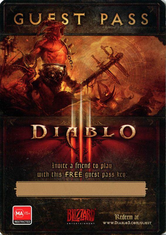 Diablo III cover or packaging material - MobyGames