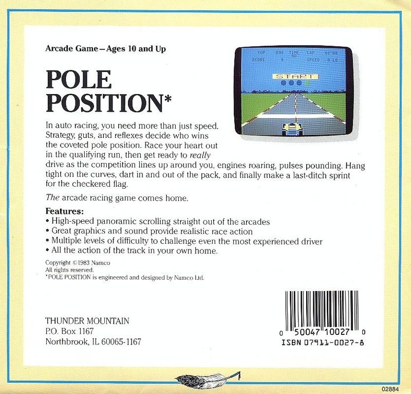 Pole Position cover or packaging material - MobyGames