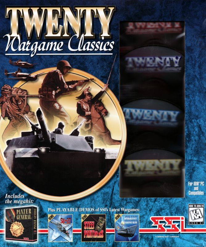 Twenty Wargame Classics box covers - MobyGames