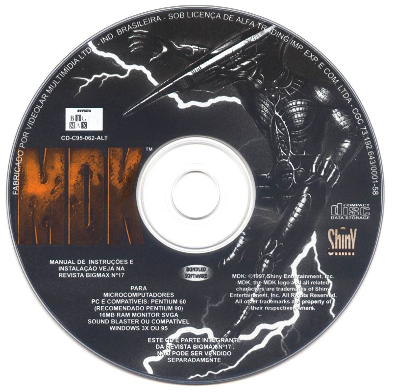 MDK cover or packaging material - MobyGames
