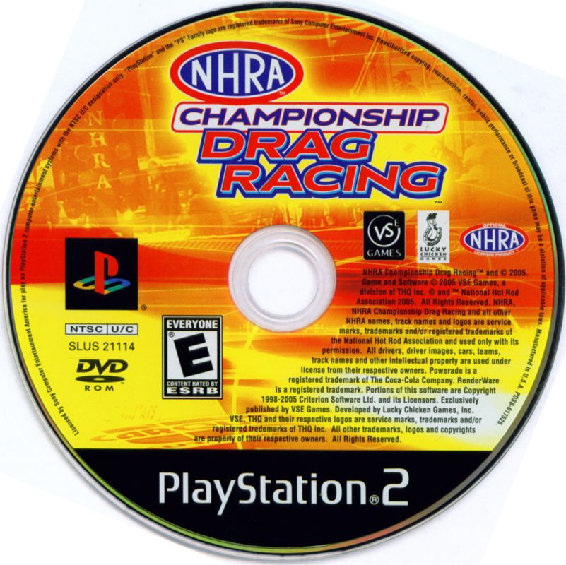 NHRA Championship Drag Racing cover or packaging material - MobyGames