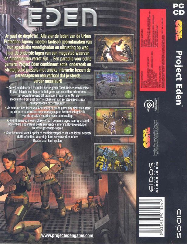Project Eden cover or packaging material - MobyGames