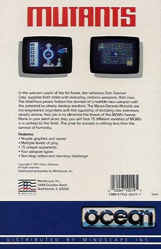 Mutants cover or packaging material - MobyGames