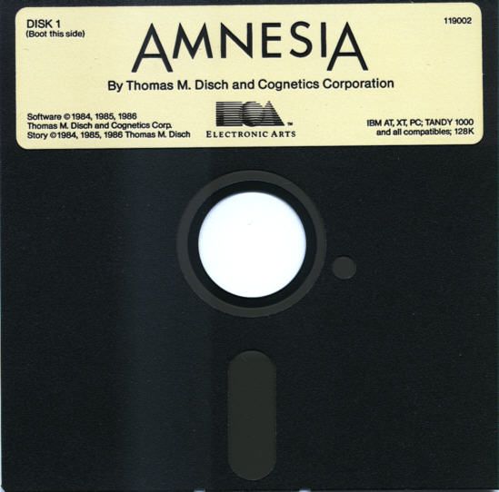 Amnesia cover or packaging material - MobyGames
