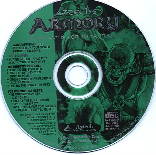Aztech's Armory: Campaigns for WarCraft II cover or packaging material ...