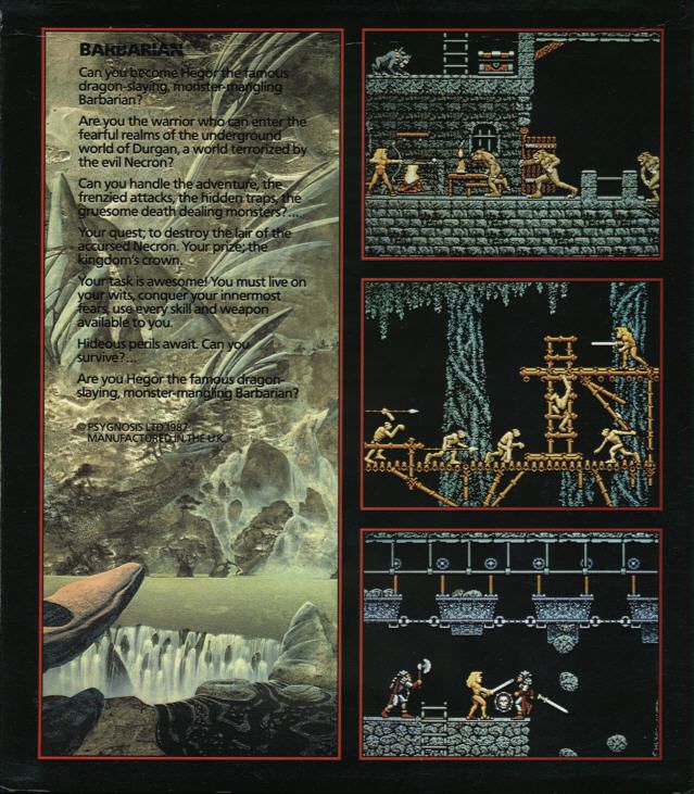 Barbarian cover or packaging material - MobyGames