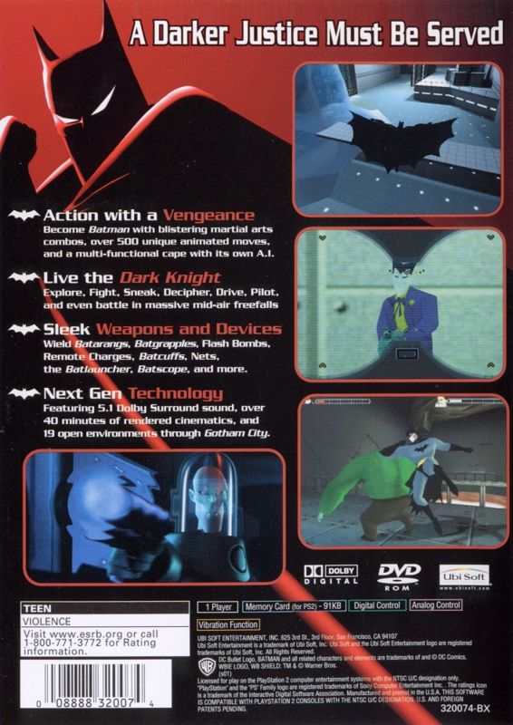 Batman: Vengeance cover or packaging material - MobyGames