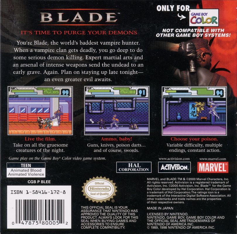 Blade cover or packaging material - MobyGames