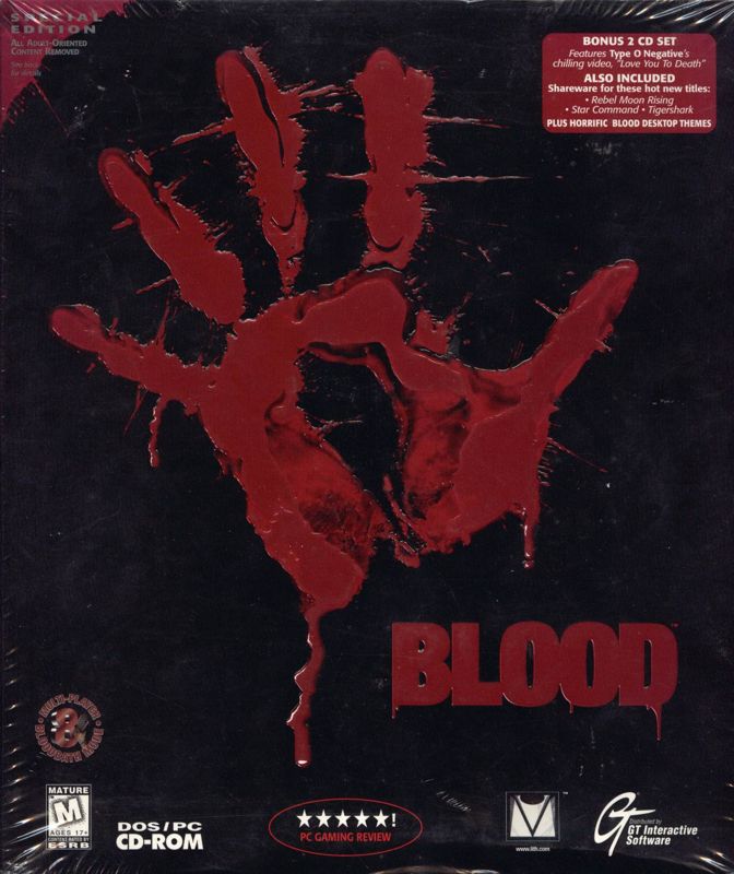 Blood cover or packaging material - MobyGames