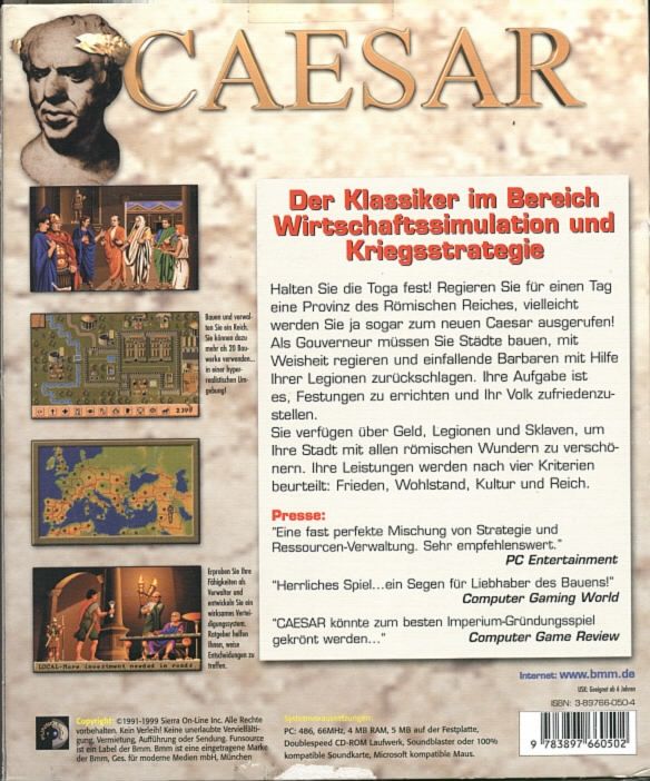 Caesar cover or packaging material - MobyGames