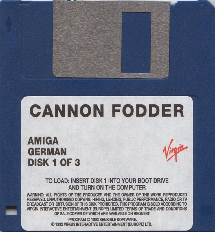 Cannon Fodder cover or packaging material - MobyGames