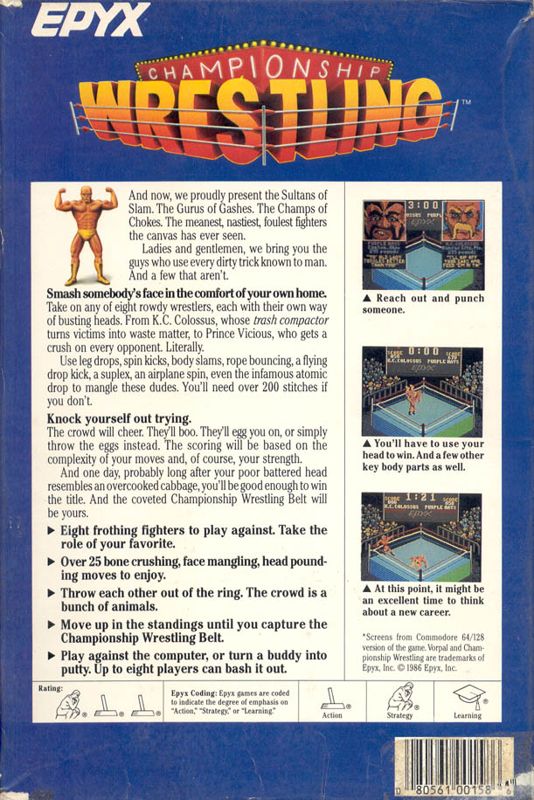 Championship Wrestling cover or packaging material - MobyGames
