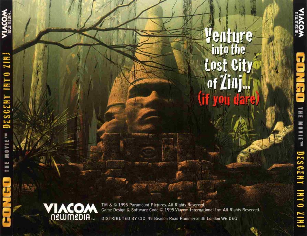 Congo: The Movie - Descent into Zinj cover or packaging material ...