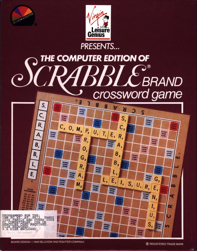 The Computer Edition of Scrabble Brand Crossword Game cover or ...