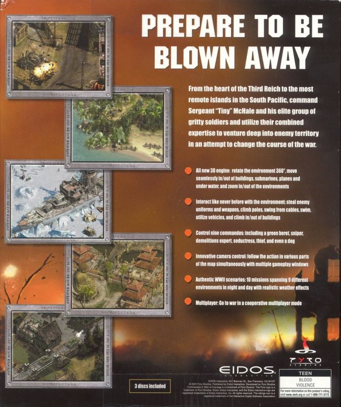 Commandos 2: Men of Courage cover or packaging material - MobyGames