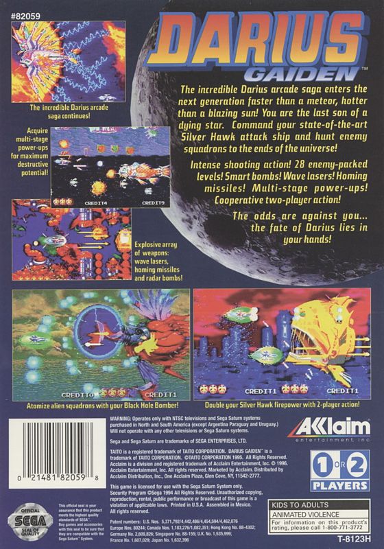 Darius Gaiden cover or packaging material - MobyGames