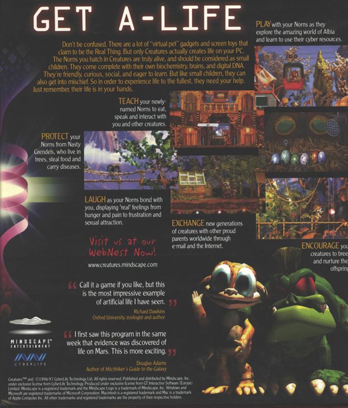 Creatures cover or packaging material - MobyGames