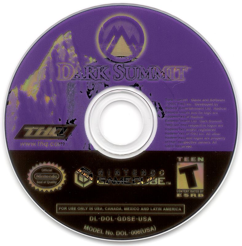 Dark Summit cover or packaging material - MobyGames