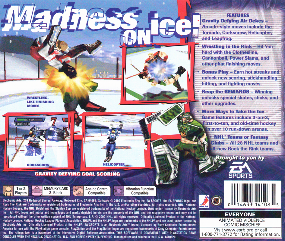 NHL Rock the Rink cover or packaging material - MobyGames