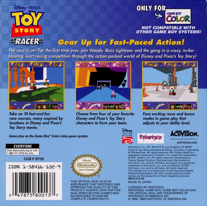 Disney•Pixar Toy Story Racer cover or packaging material - MobyGames