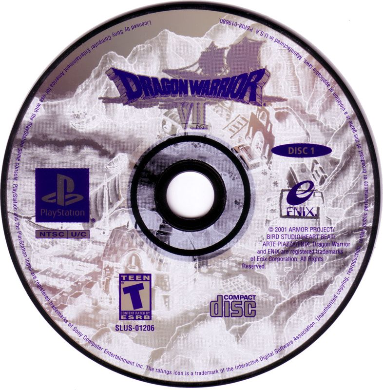 Dragon Warrior VII cover or packaging material - MobyGames