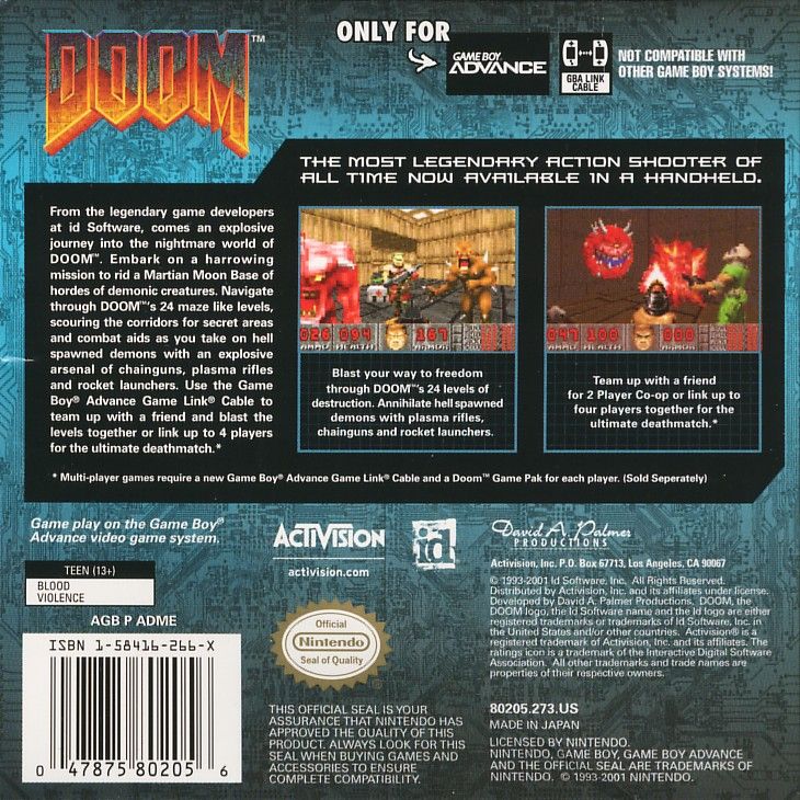 Doom cover or packaging material - MobyGames