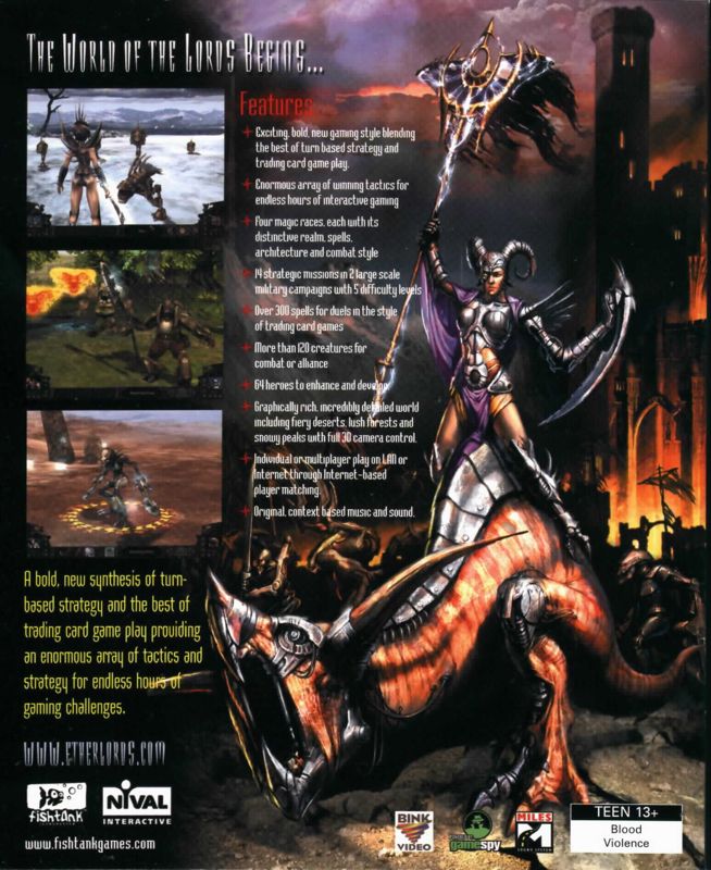 Etherlords cover or packaging material - MobyGames