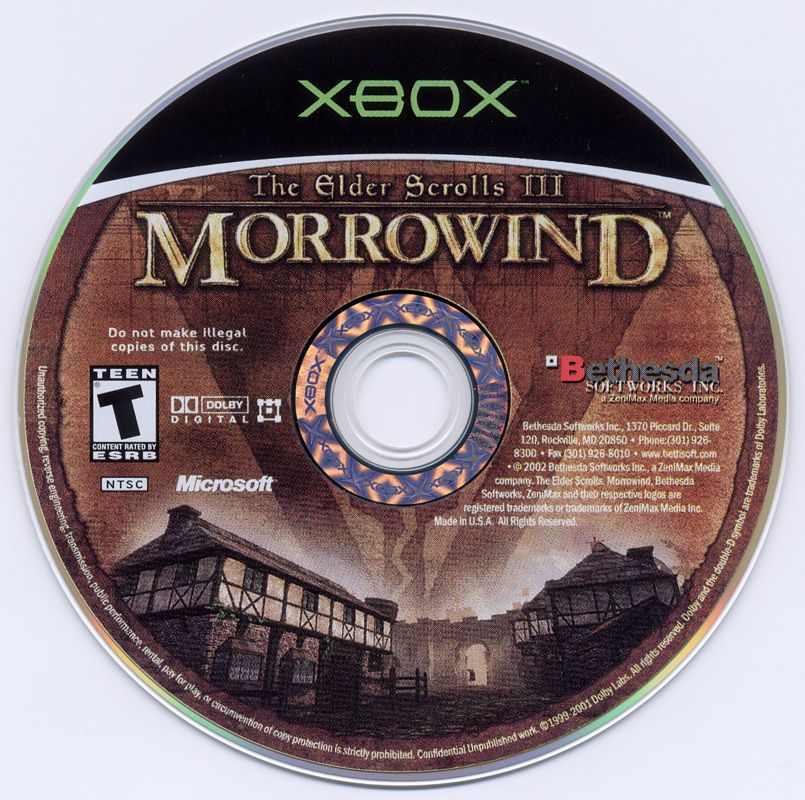 The Elder Scrolls III: Morrowind cover or packaging material - MobyGames