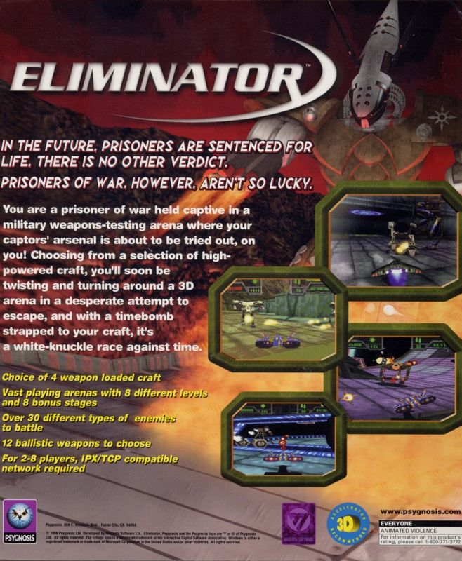 Eliminator cover or packaging material - MobyGames
