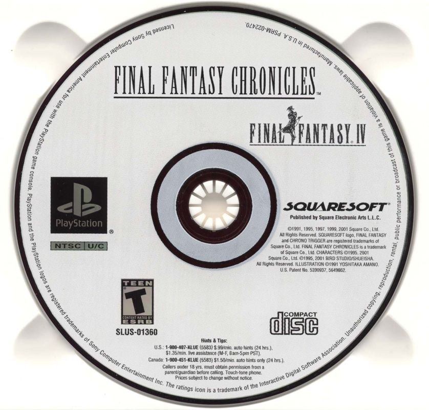 Final Fantasy Chronicles cover or packaging material - MobyGames