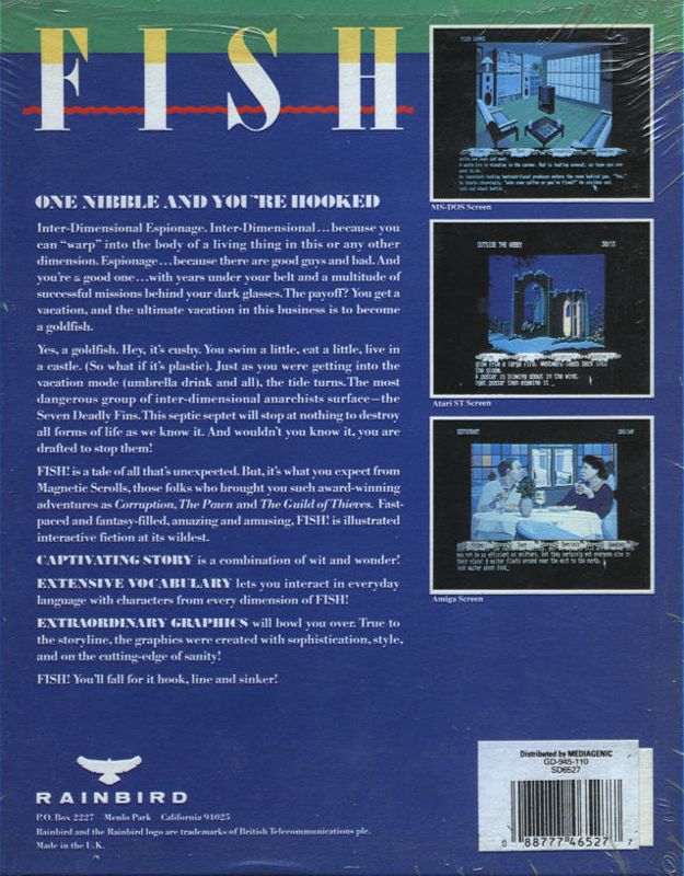 Fish cover or packaging material - MobyGames