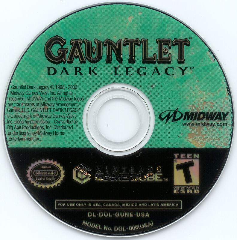 Gauntlet: Dark Legacy cover or packaging material - MobyGames