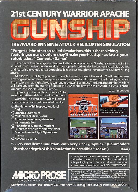 Gunship cover or packaging material - MobyGames
