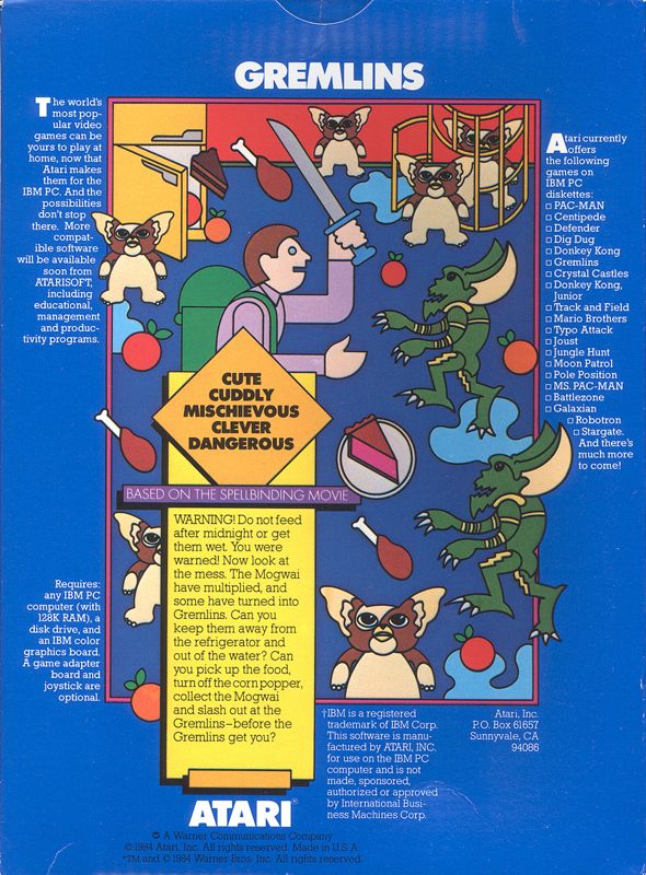 Gremlins cover or packaging material - MobyGames
