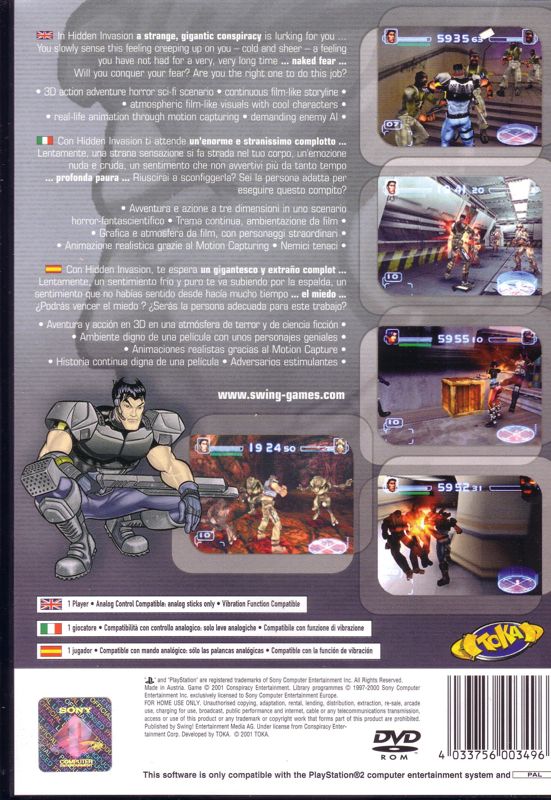 Hidden Invasion cover or packaging material - MobyGames