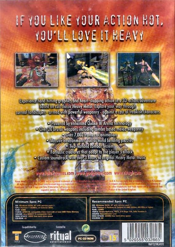 Heavy Metal: F.A.K.K. 2 cover or packaging material - MobyGames