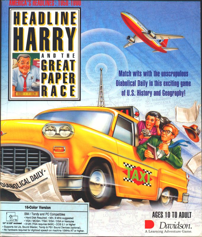 Headline Harry and The Great Paper Race - MobyGames