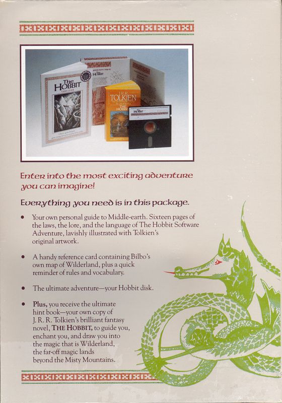 The Hobbit cover or packaging material - MobyGames