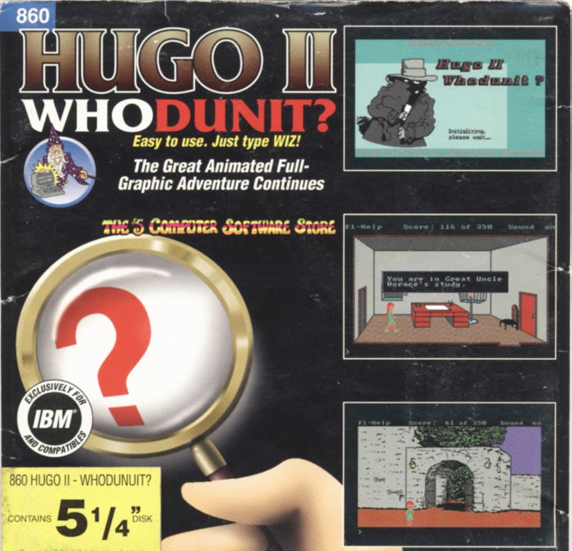 Hugo II: Whodunit? cover or packaging material - MobyGames