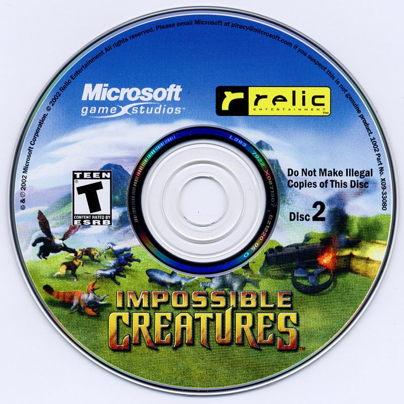 Impossible Creatures cover or packaging material - MobyGames