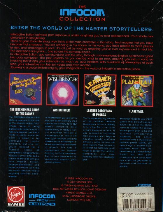 The Infocom Collection cover or packaging material - MobyGames