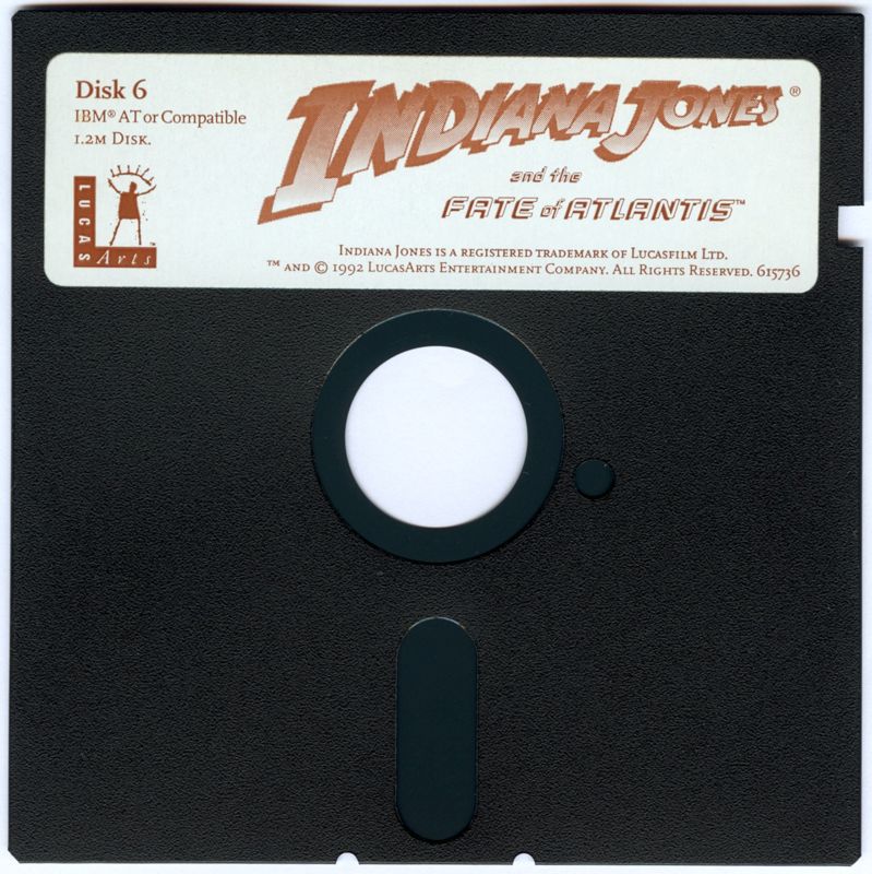 Indiana Jones and the Fate of Atlantis cover or packaging material ...