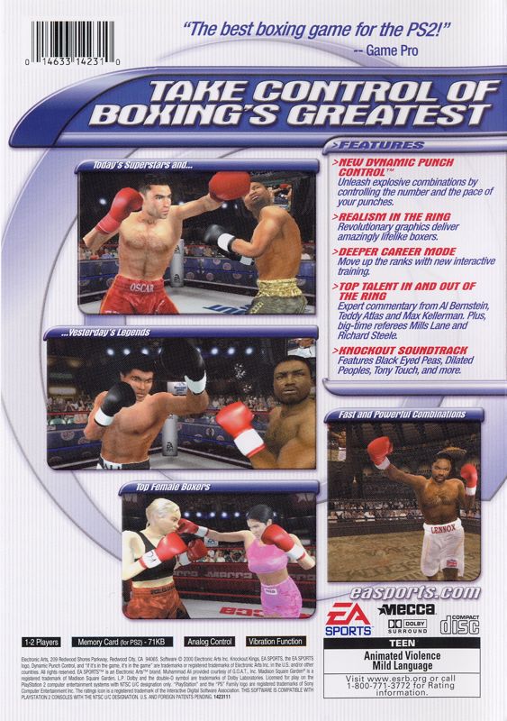 Knockout Kings 2001 cover or packaging material - MobyGames