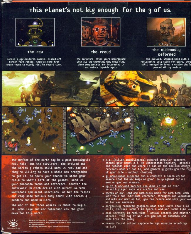 KKND2: Krossfire cover or packaging material - MobyGames