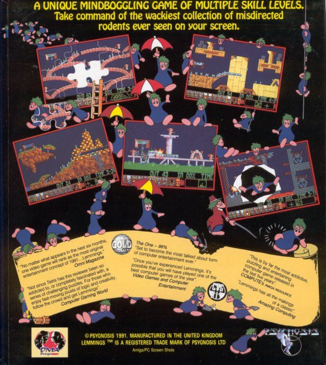 Lemmings cover or packaging material - MobyGames