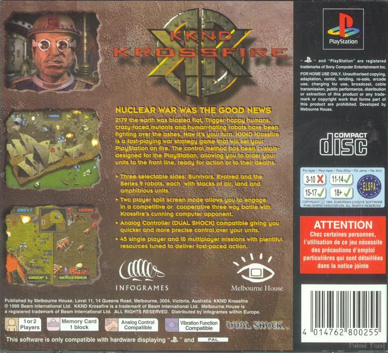 KKND2: Krossfire cover or packaging material - MobyGames