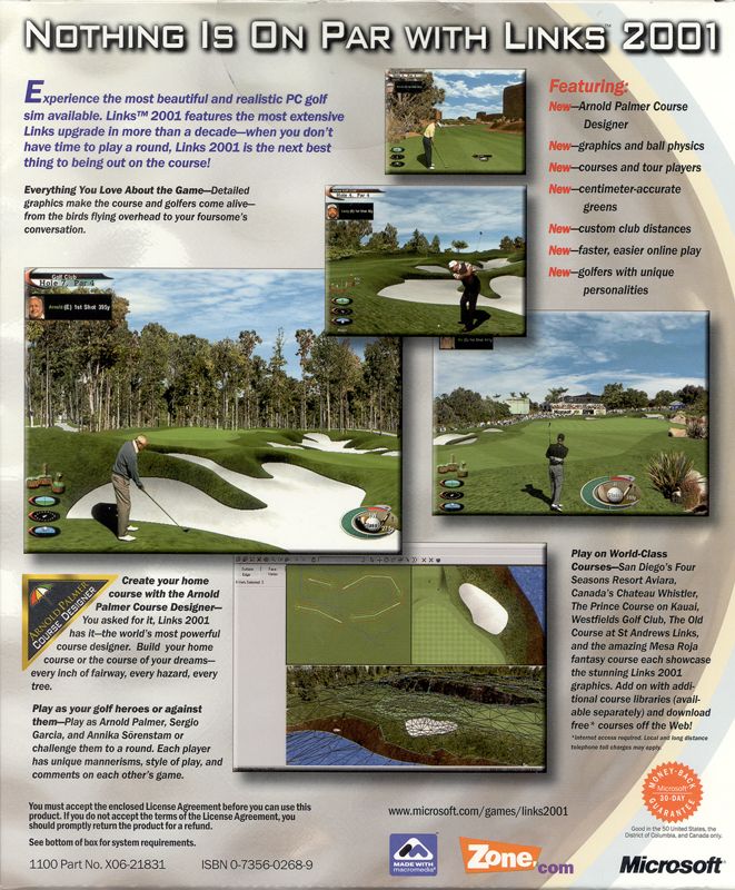 Links 2001 cover or packaging material - MobyGames