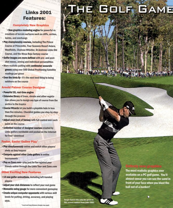 Links 2001 cover or packaging material - MobyGames