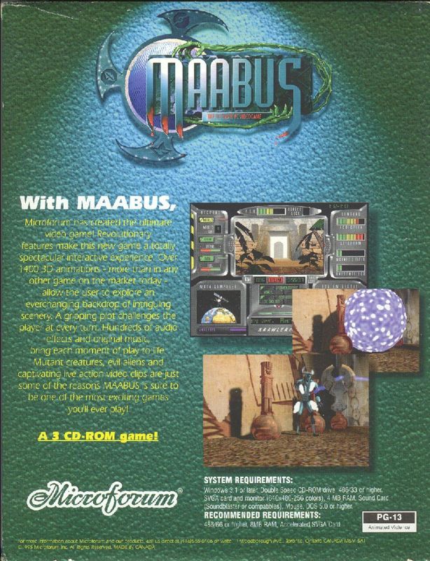 Maabus cover or packaging material - MobyGames