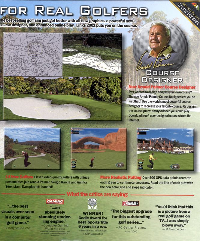 Links 2001 cover or packaging material - MobyGames